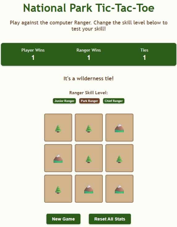Free National Park Games - The Roaming Monk
